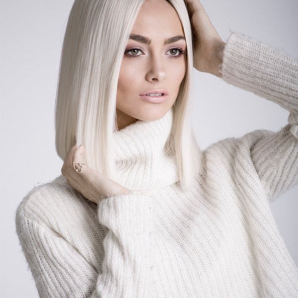 Blonde Faux Wig Leyla 15" Straight – BELLAMI Hair