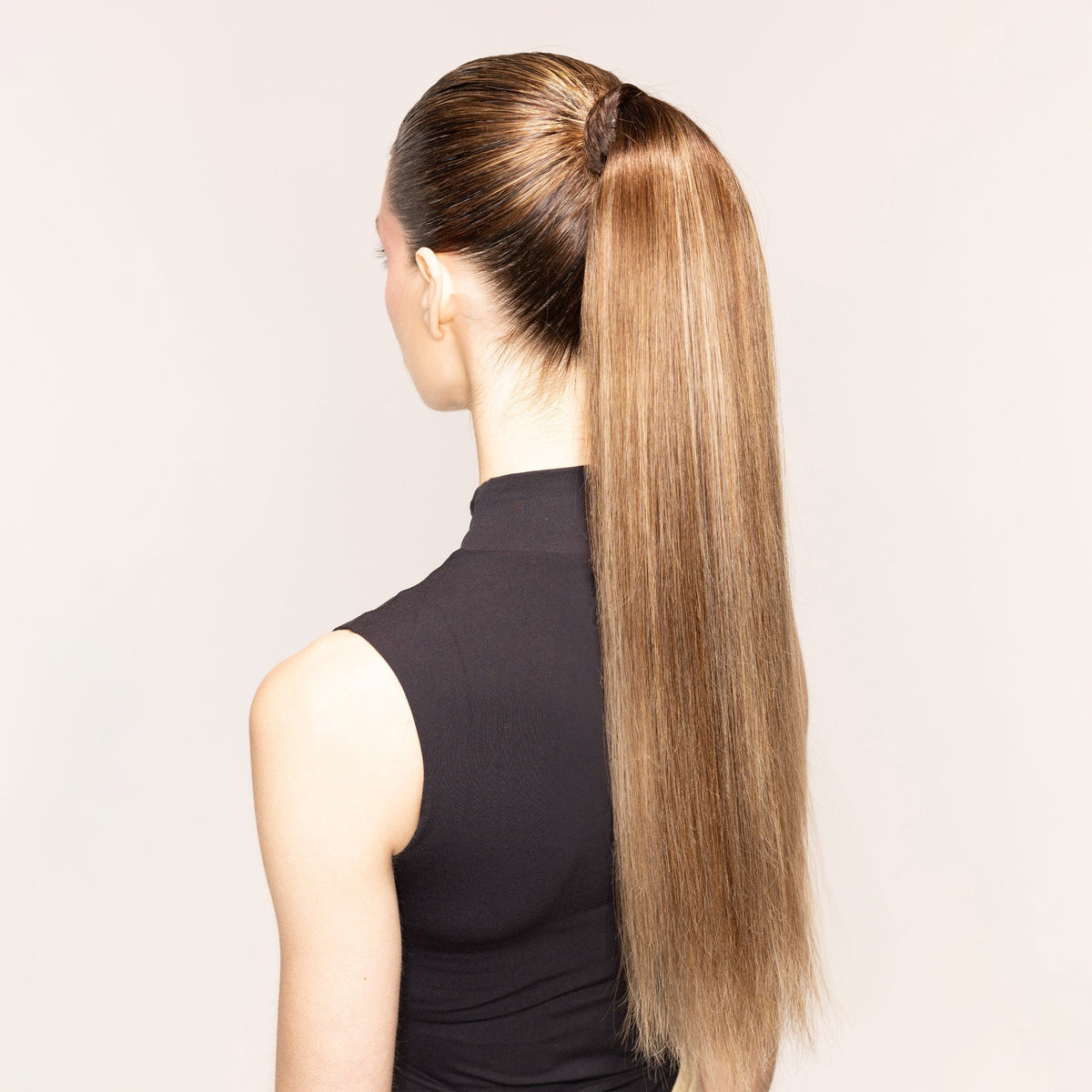 Andrew Fitzsimons Ponytail 2.0, Dirty Brunette Highlight – BELLAMI Hair