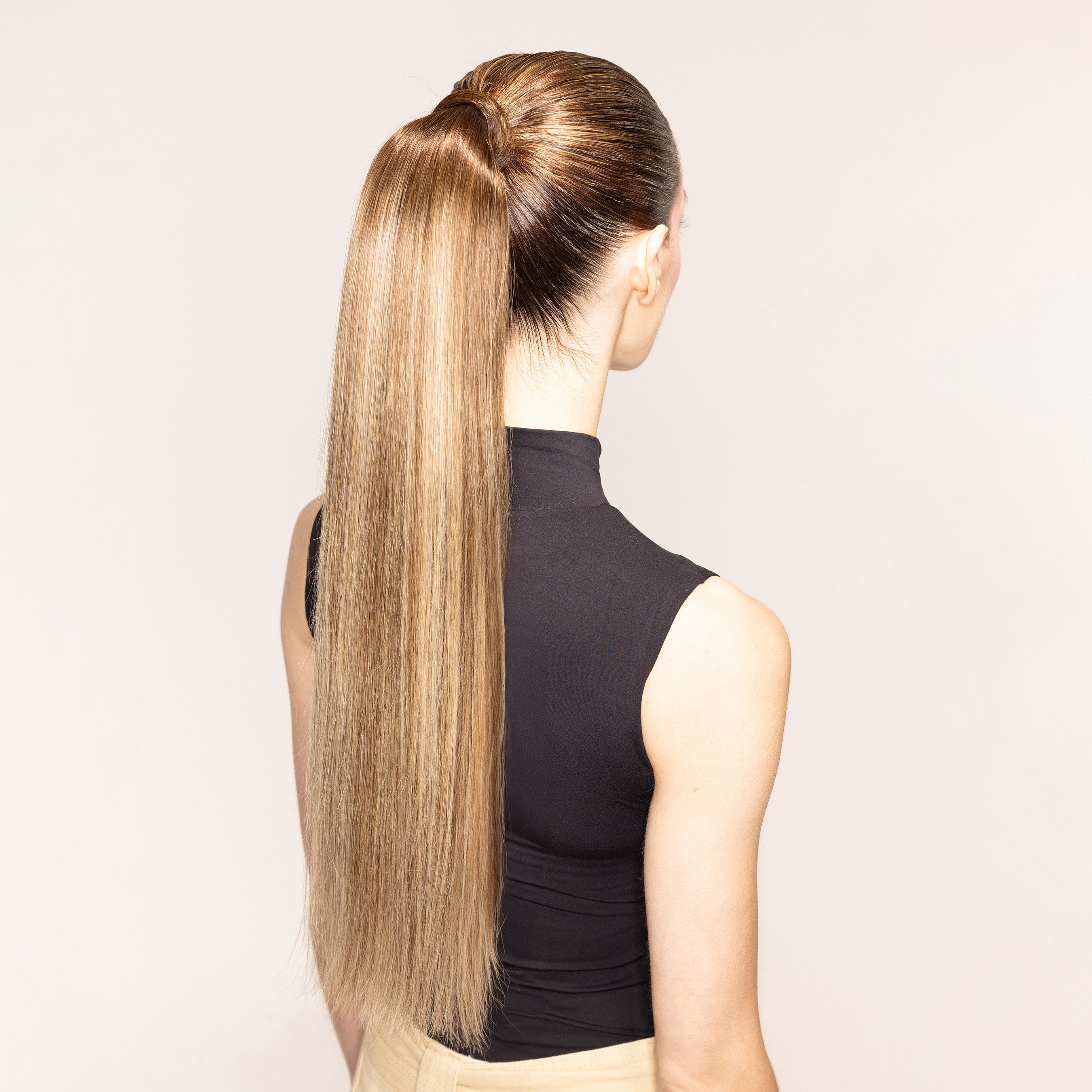 Andrew Fitzsimons Ponytail 2.0, Dirty Brunette Highlight – BELLAMI Hair
