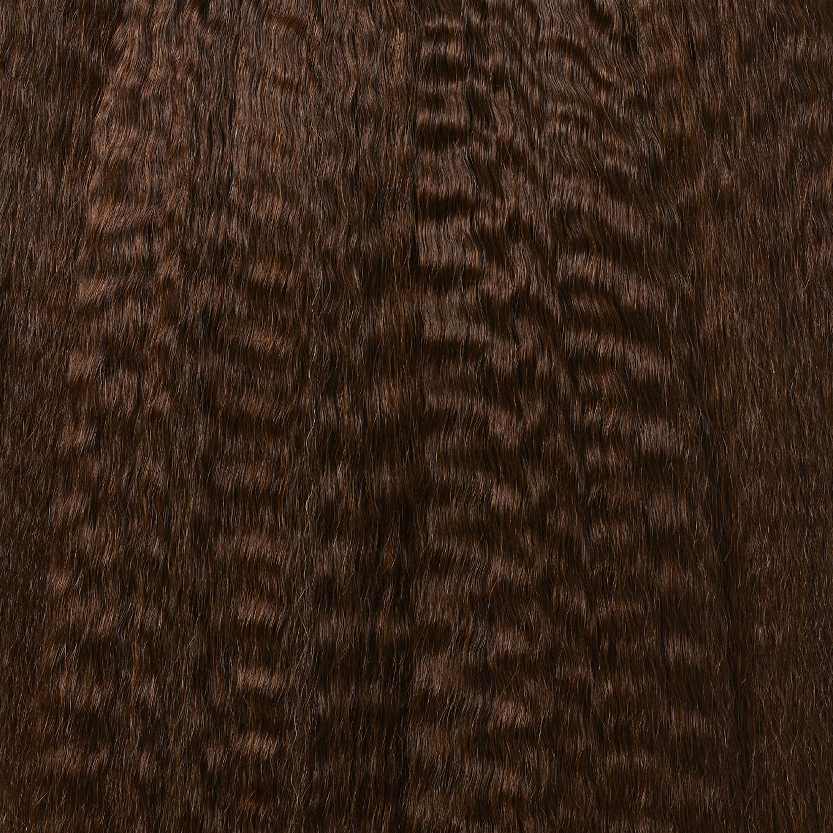 Silk Seam™ Textured Clip-In, Chocolate Brown Blowout – BELLAMI Hair