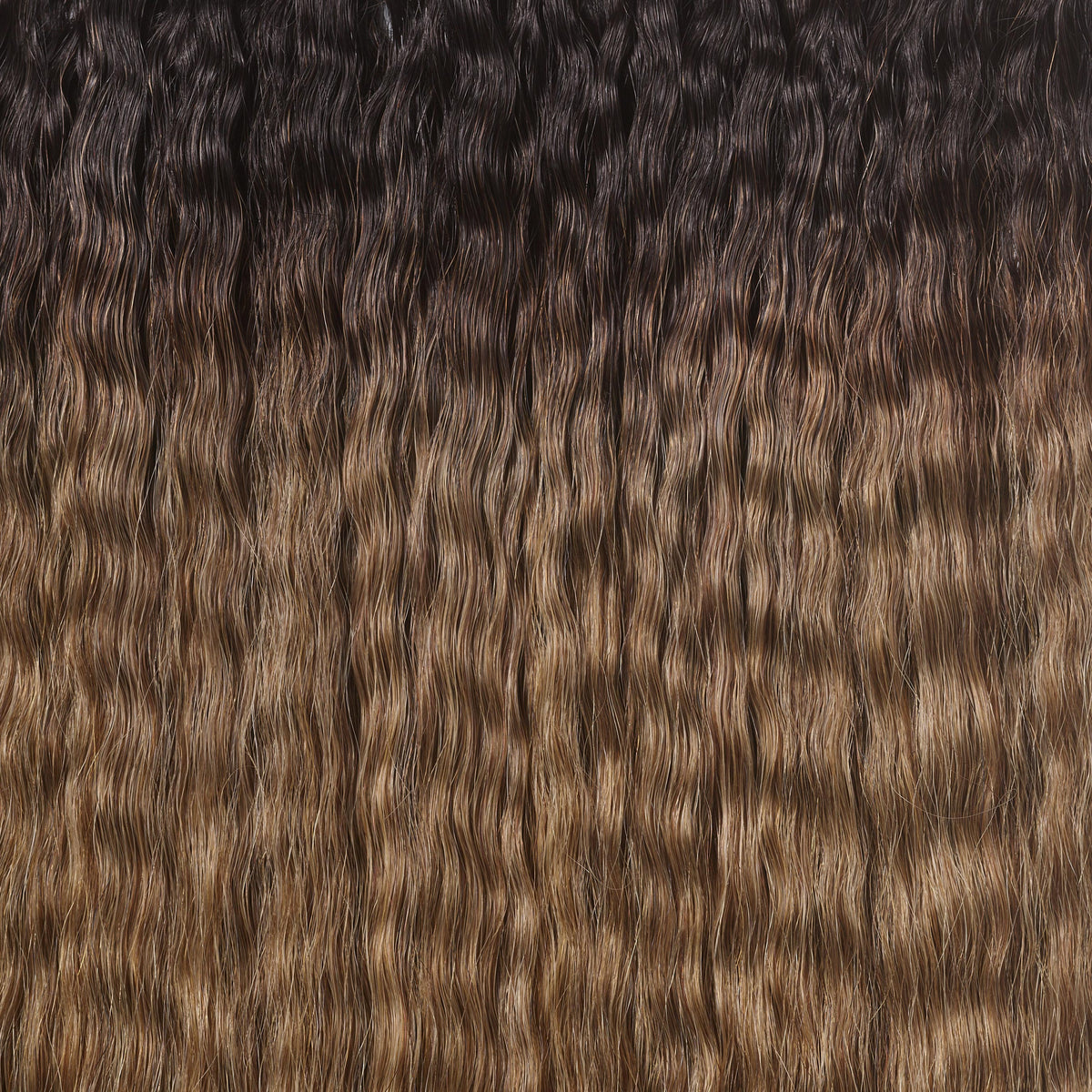 Silk Seam™ Textured Clip-In, Dark Brown/Ash Brown Blowout – BELLAMI Hair