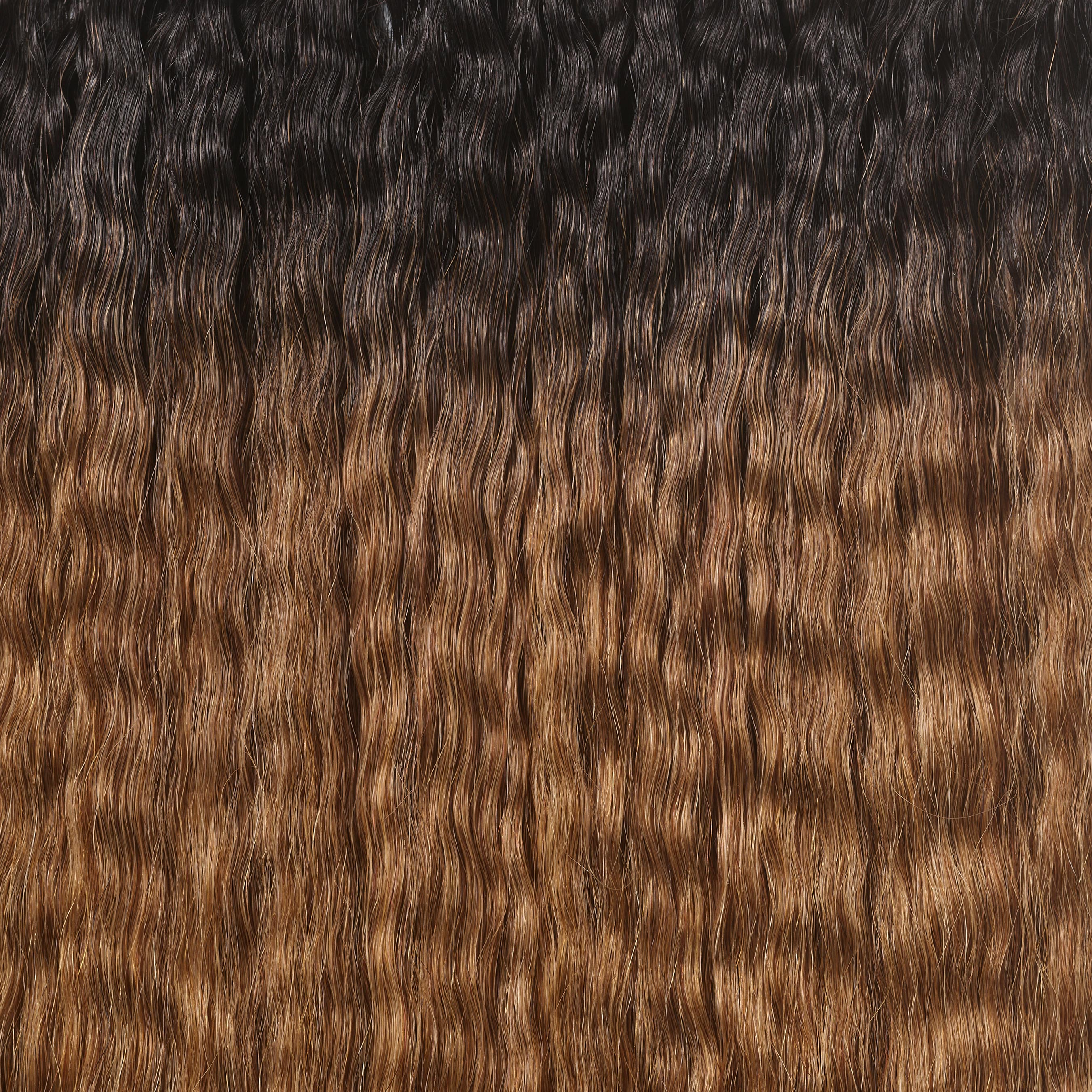 Silk Seam™ Textured Clip-In, Off Black/Almond Brown Blowout – BELLAMI Hair