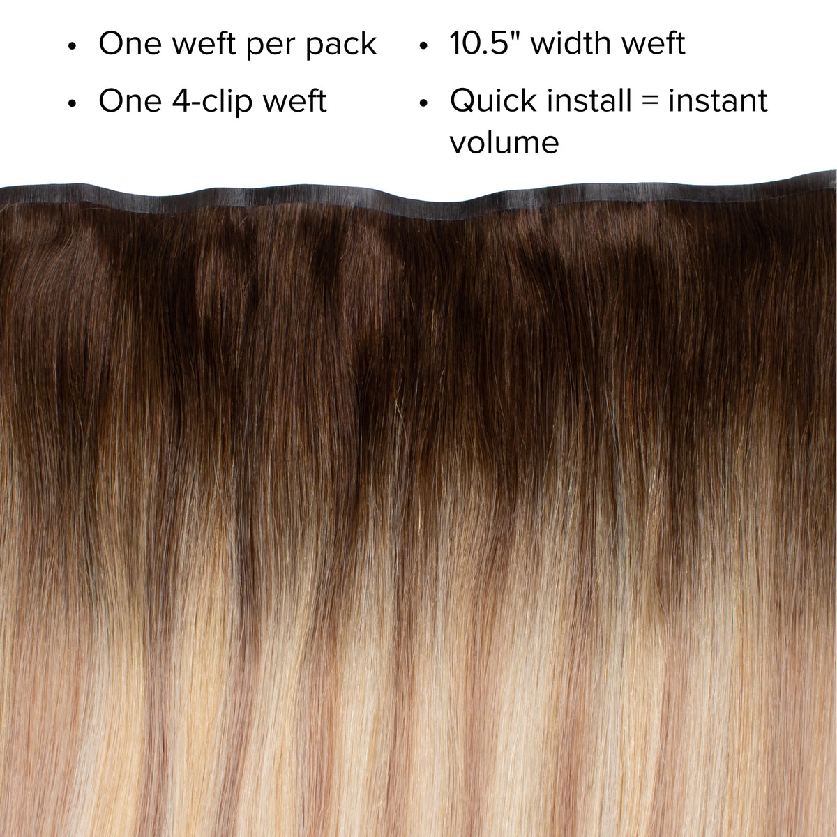 Silk Seam Volumizing Weft, Cool Brown/Butter Blonde| Bell... – BELLAMI Hair