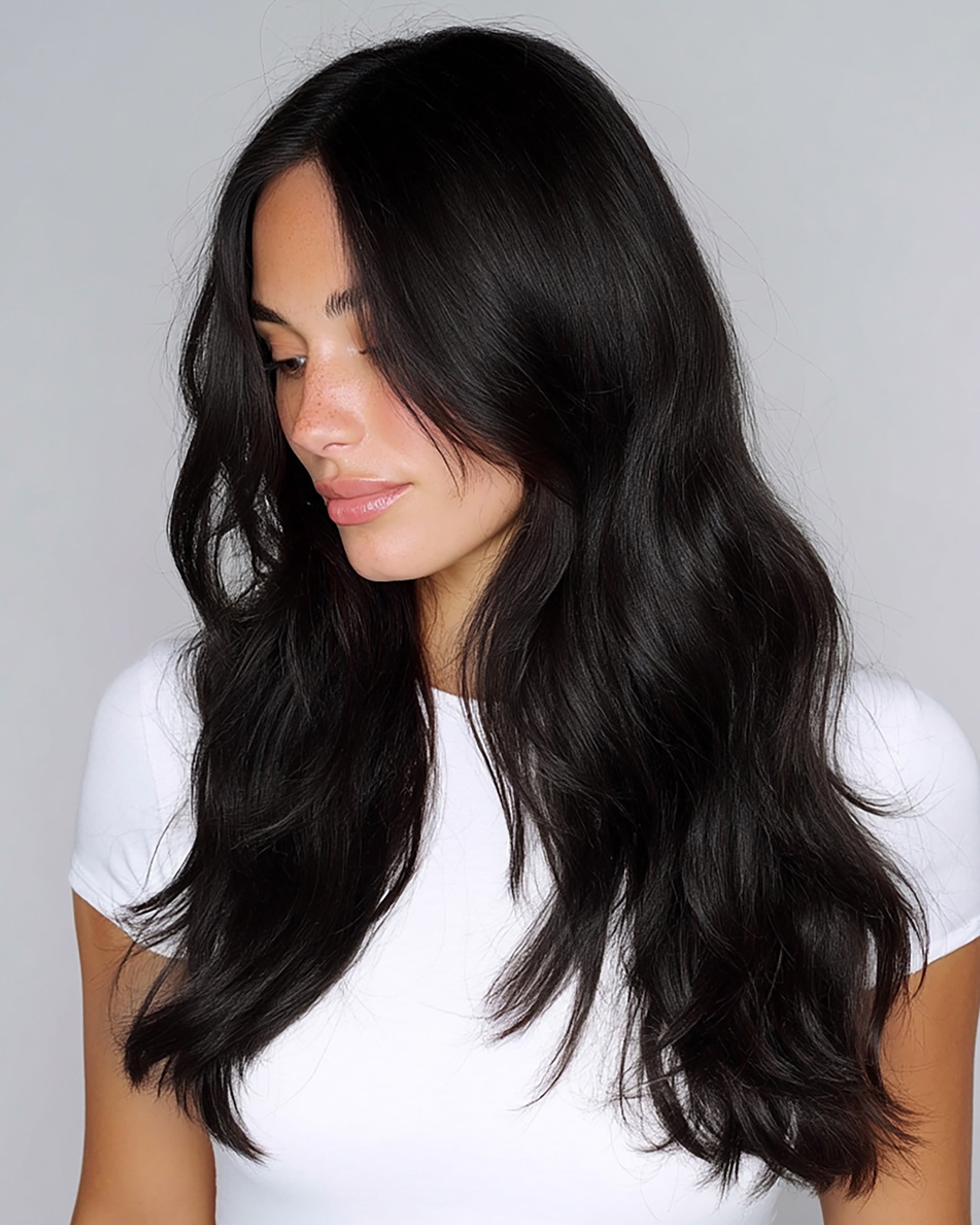 Silk Seam Clip-In, Off Black| Bellami Hair – BELLAMI Hair