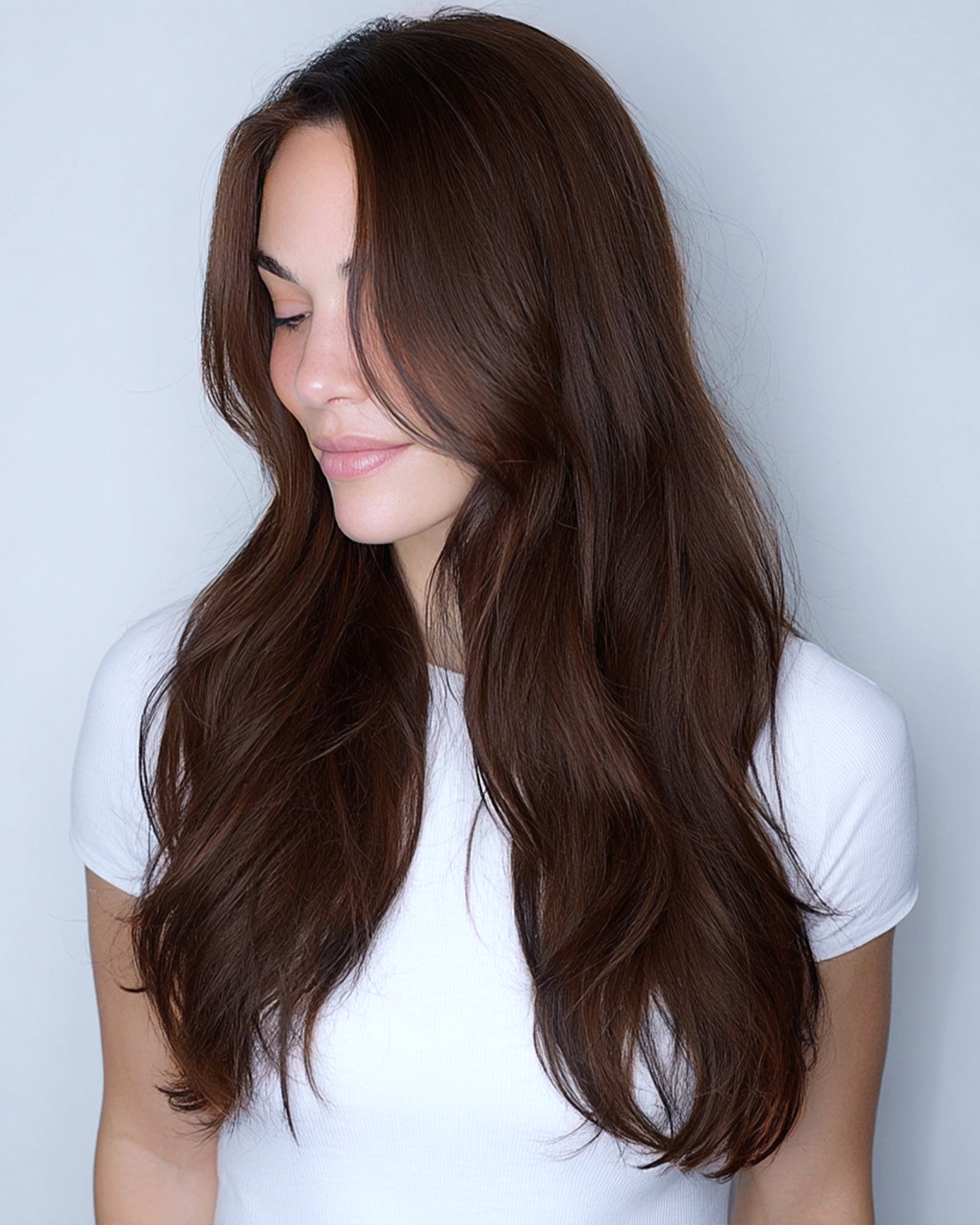 Silk Seam Clip-In, Walnut Brown| Bellami Hair – BELLAMI Hair