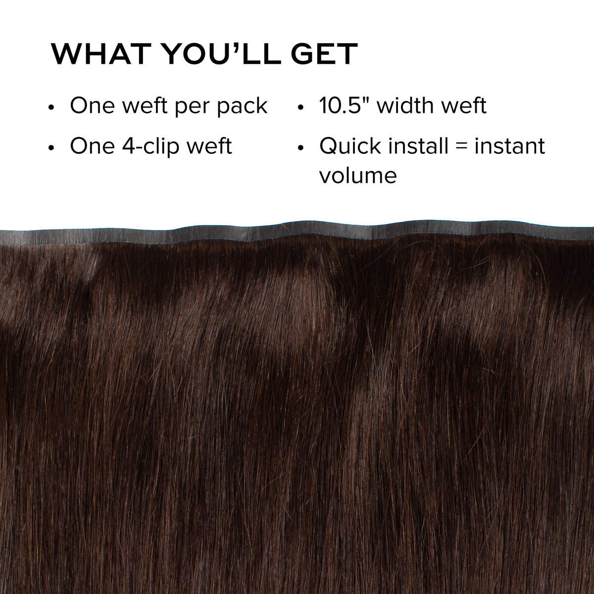 Silk Seam Volumizing Weft, Mochachino Brown| Bellami Hair – BELLAMI Hair