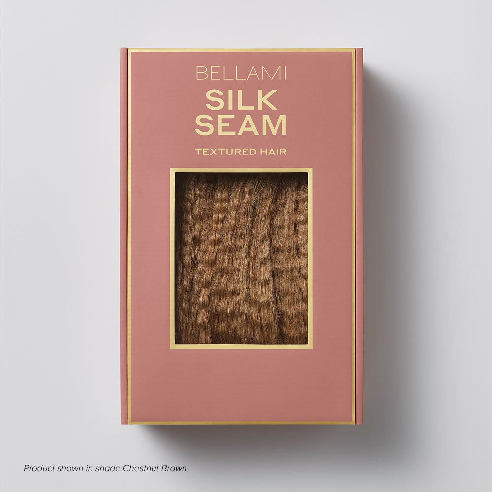 Silk Seam™ Textured Clip-In, Jet Black Blowout – BELLAMI Hair