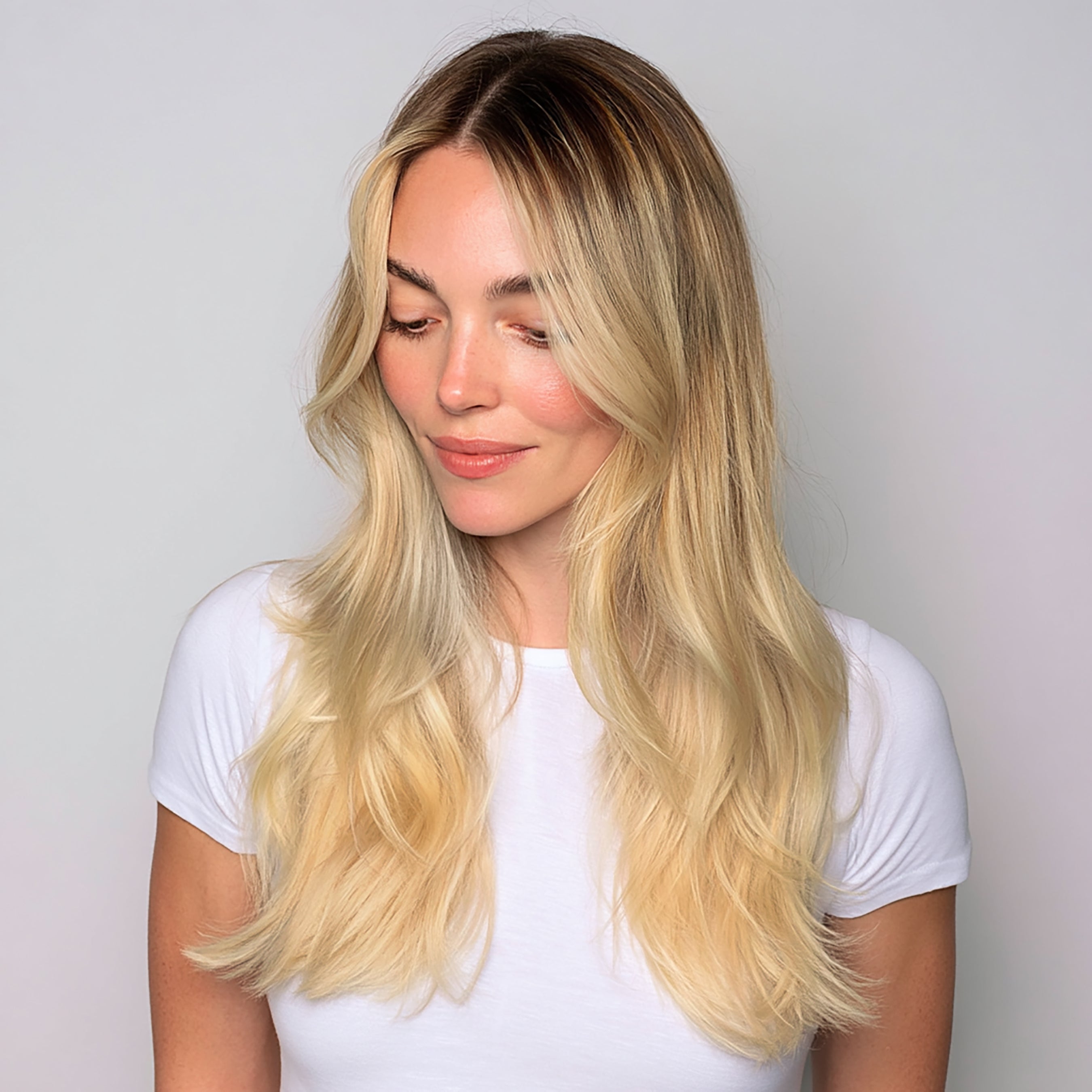 Silk Seam Clip-In, Cool Brown/Butter Blonde| Bellami Hair – BELLAMI Hair